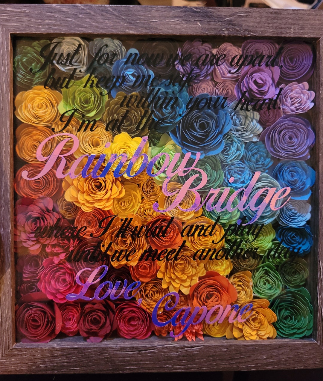 Rainbow Bridge Shadow Box - Etsy