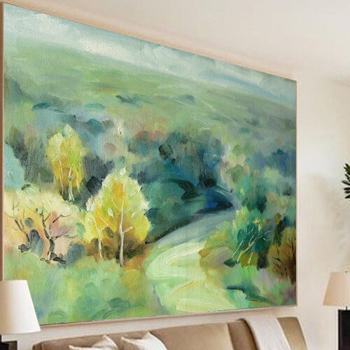 Landscape Painting oversize Painting Original Large Canvas - Etsy