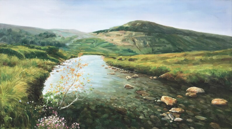 Landscape Painting oversize Painting Original Large Canvas - Etsy