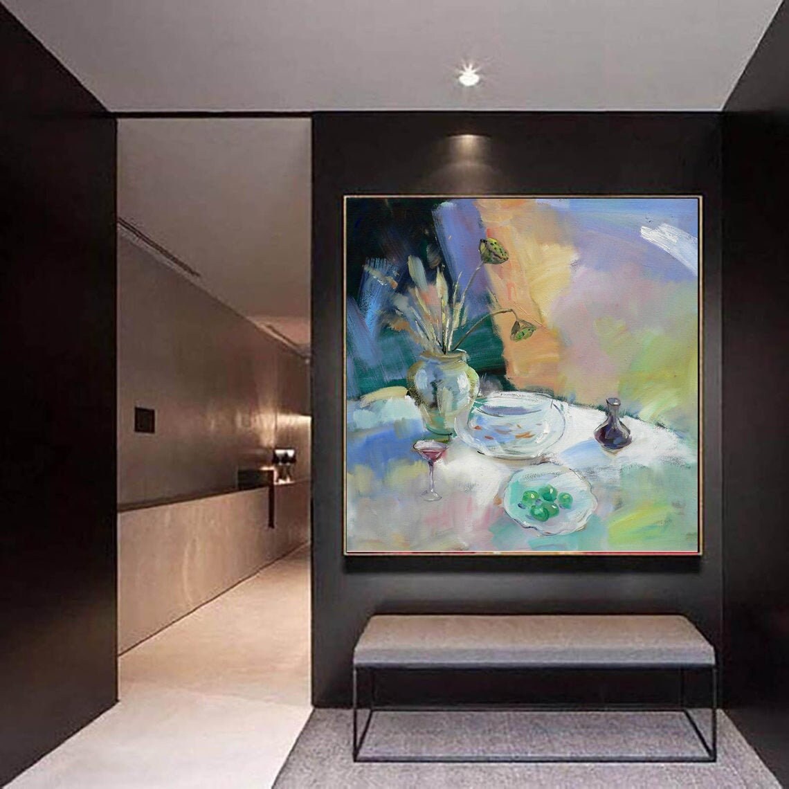 Still Life Painting oversize Painting original Large Canvas - Etsy