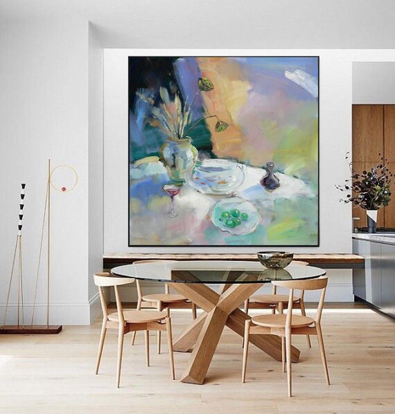 Still Life Painting oversize Painting original Large Canvas - Etsy