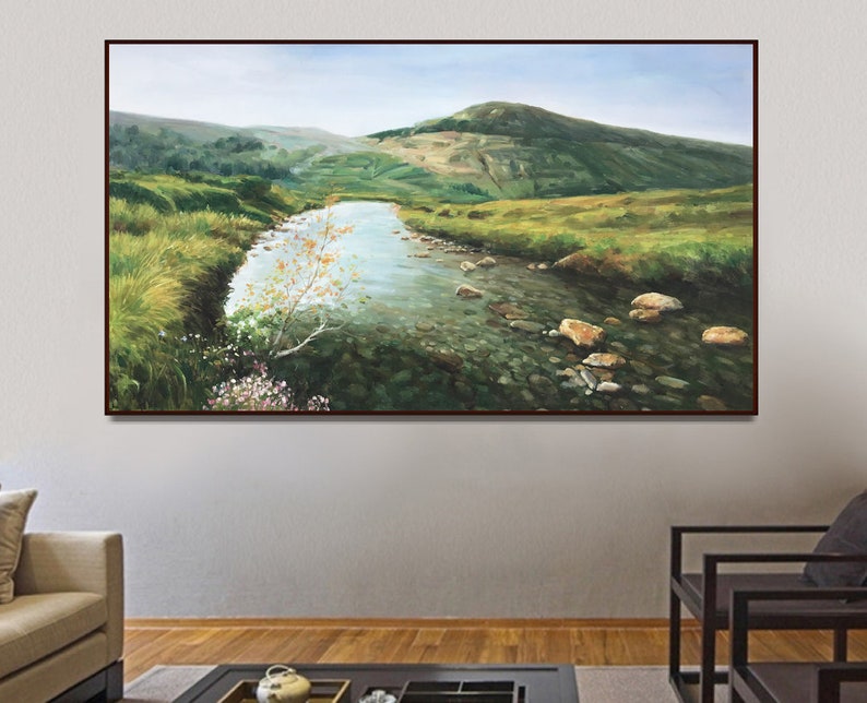 Landscape Painting oversize Painting Original Large Canvas - Etsy