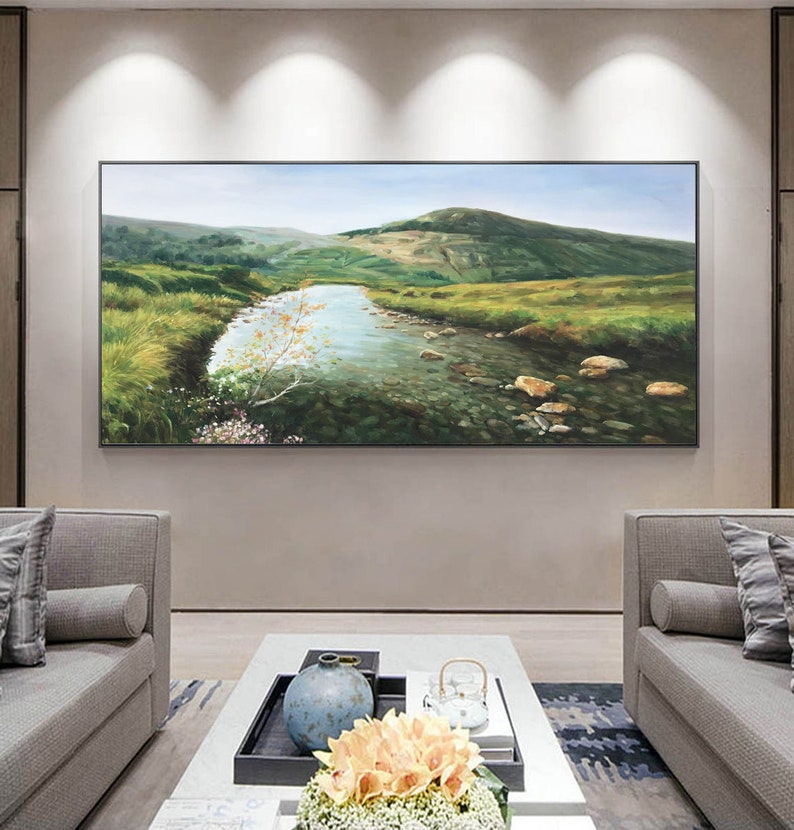 Landscape Painting oversize Painting Original Large Canvas - Etsy