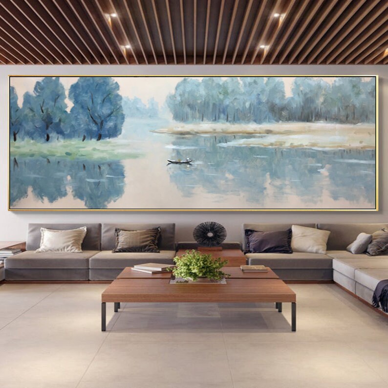 Landscape Painting oversize Painting Original Large Canvas - Etsy