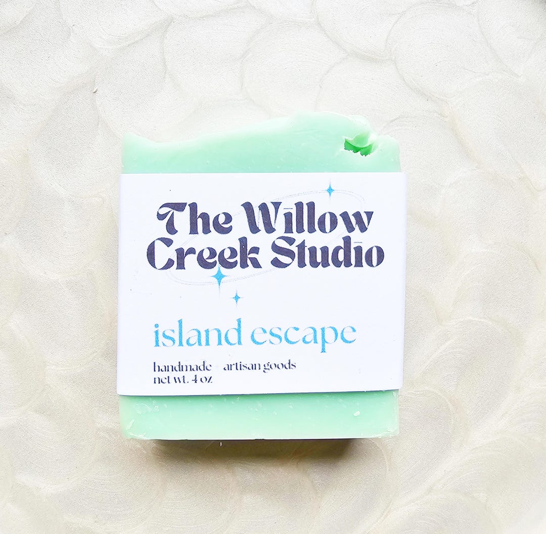 Island Escape Handmade Soap Bar, Tropical Artisan Soap, Summer Soap Bar ...