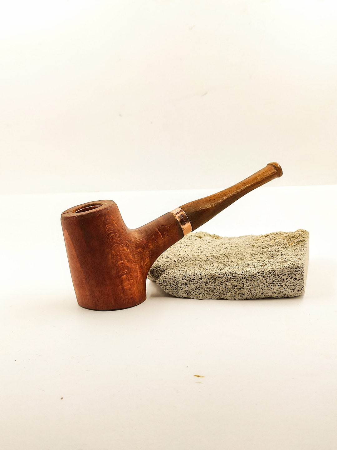 Wooden Pipe / Hand Carved Smoking Pipe / Old Style Pipe / Poker Pipe ...