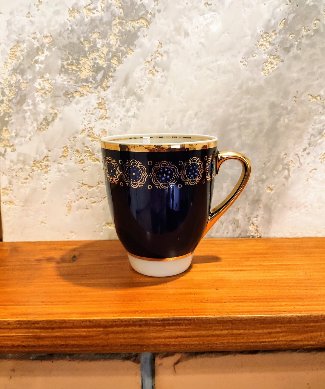 Large Size Mug / Vintage Soviet Mug / Soviet Cobalt Tea Mug / 500ml ...