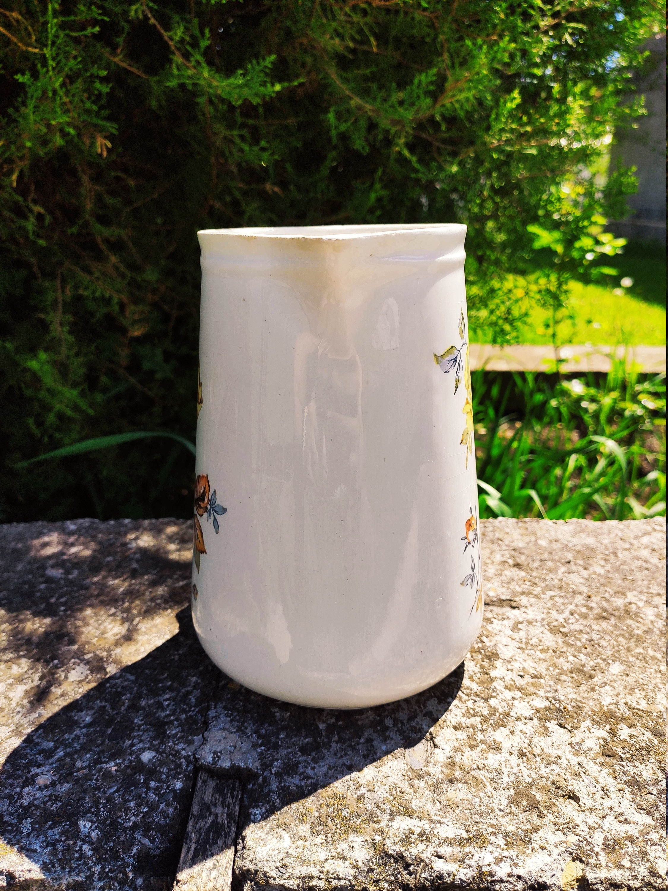 Porcelain Milk Jug / Vintage Porcelain Jug / Soviet Porcelain Pitcher ...