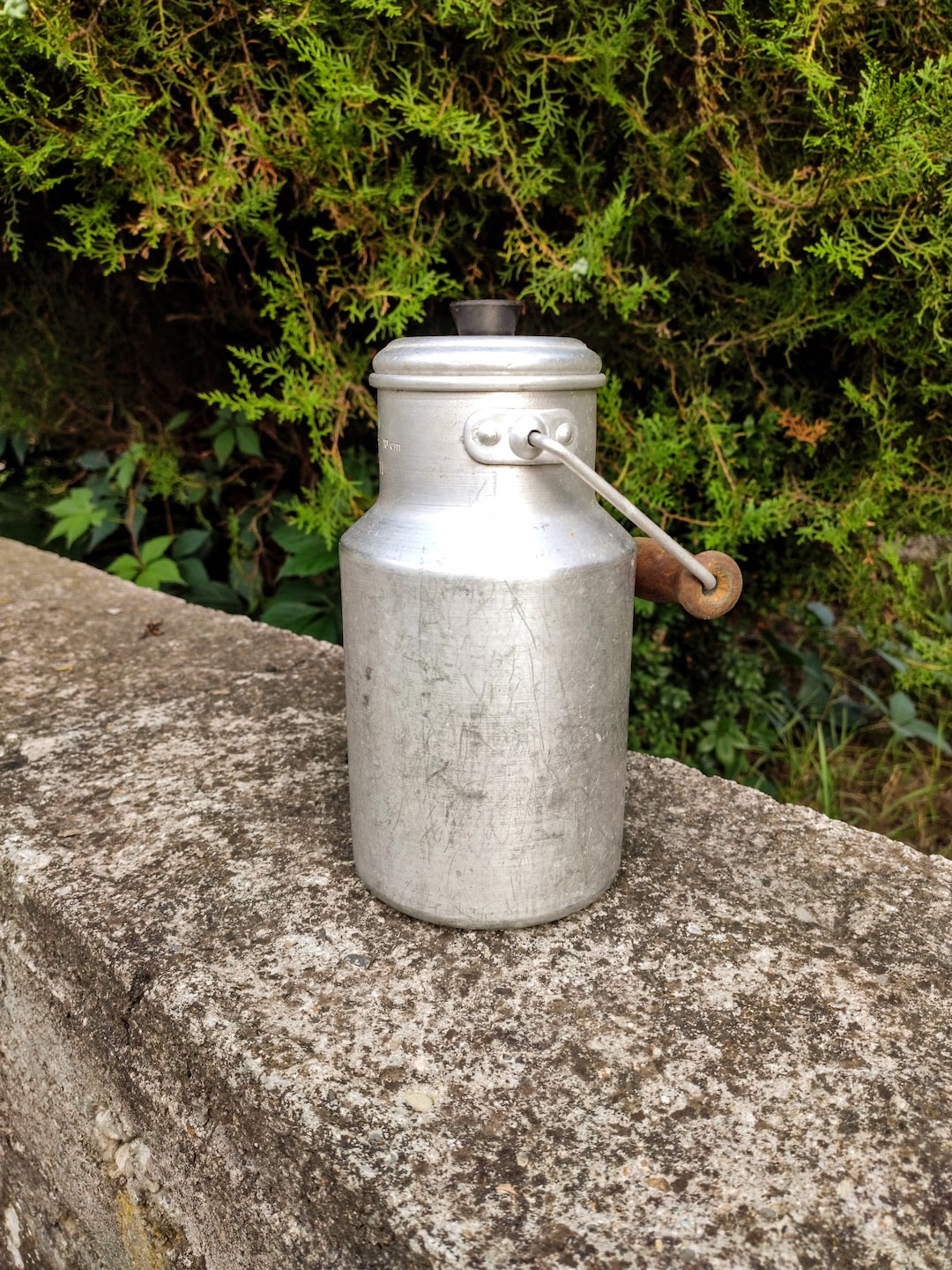Milk Jar / Vintage Milk Jar / Aluminium Milk Jar Whis Lid / Milk Can ...