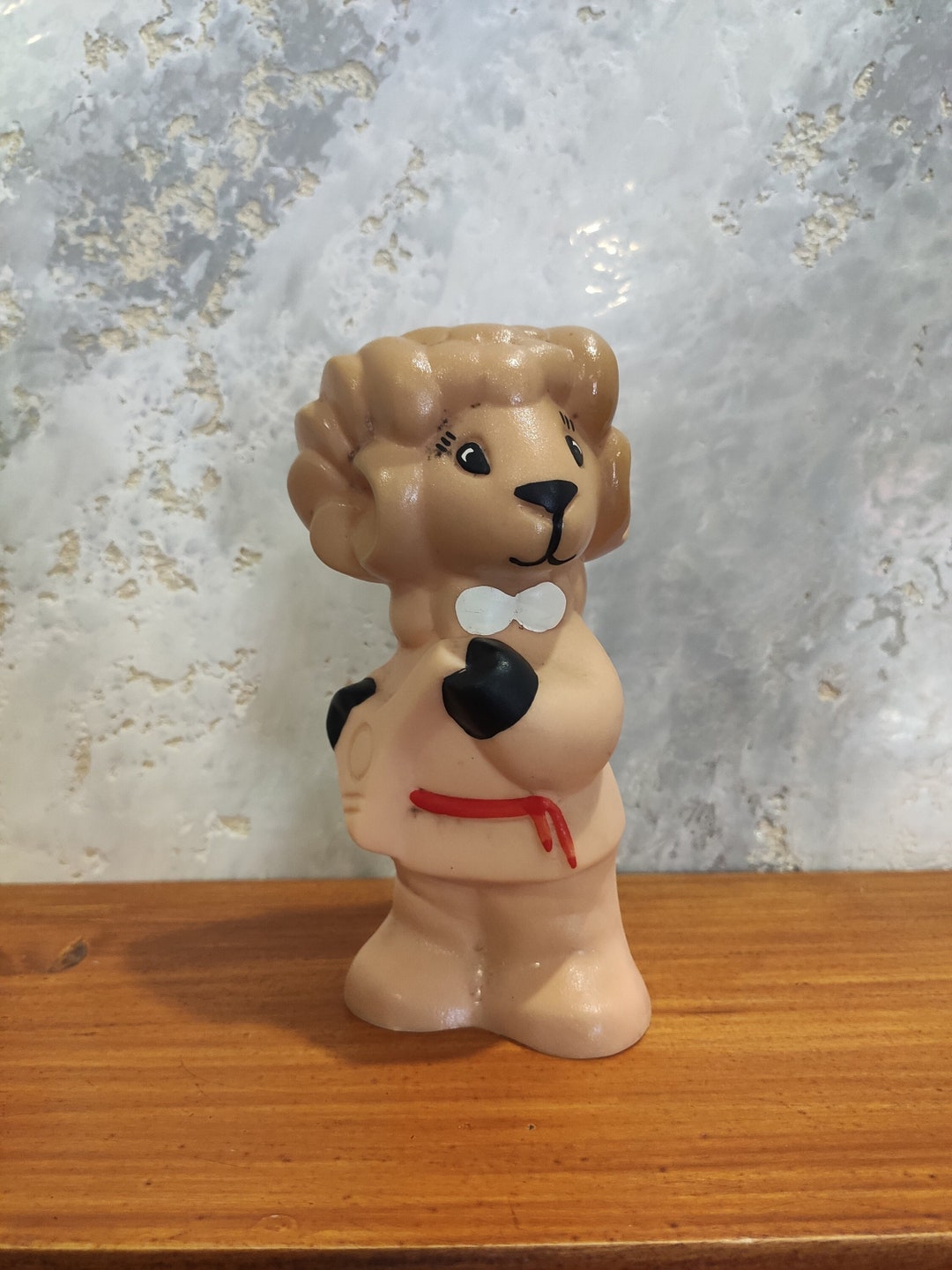 Rubber Toy Ram / Vintage Rubber Toy / Soviet Era Toys / Beige Lamb ...