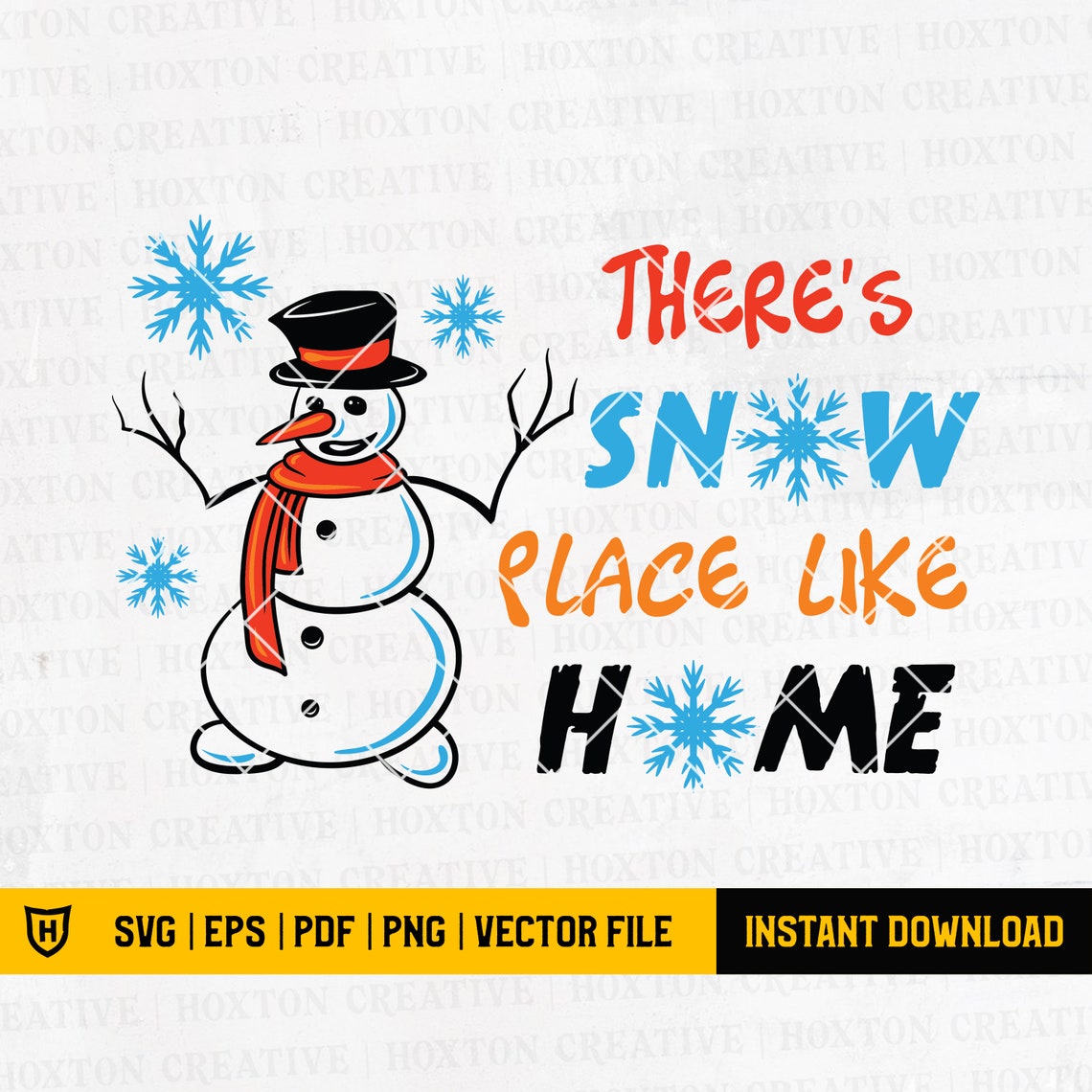 Theres Snow Place Like Home Svg File Christmas Svg Merry - Etsy