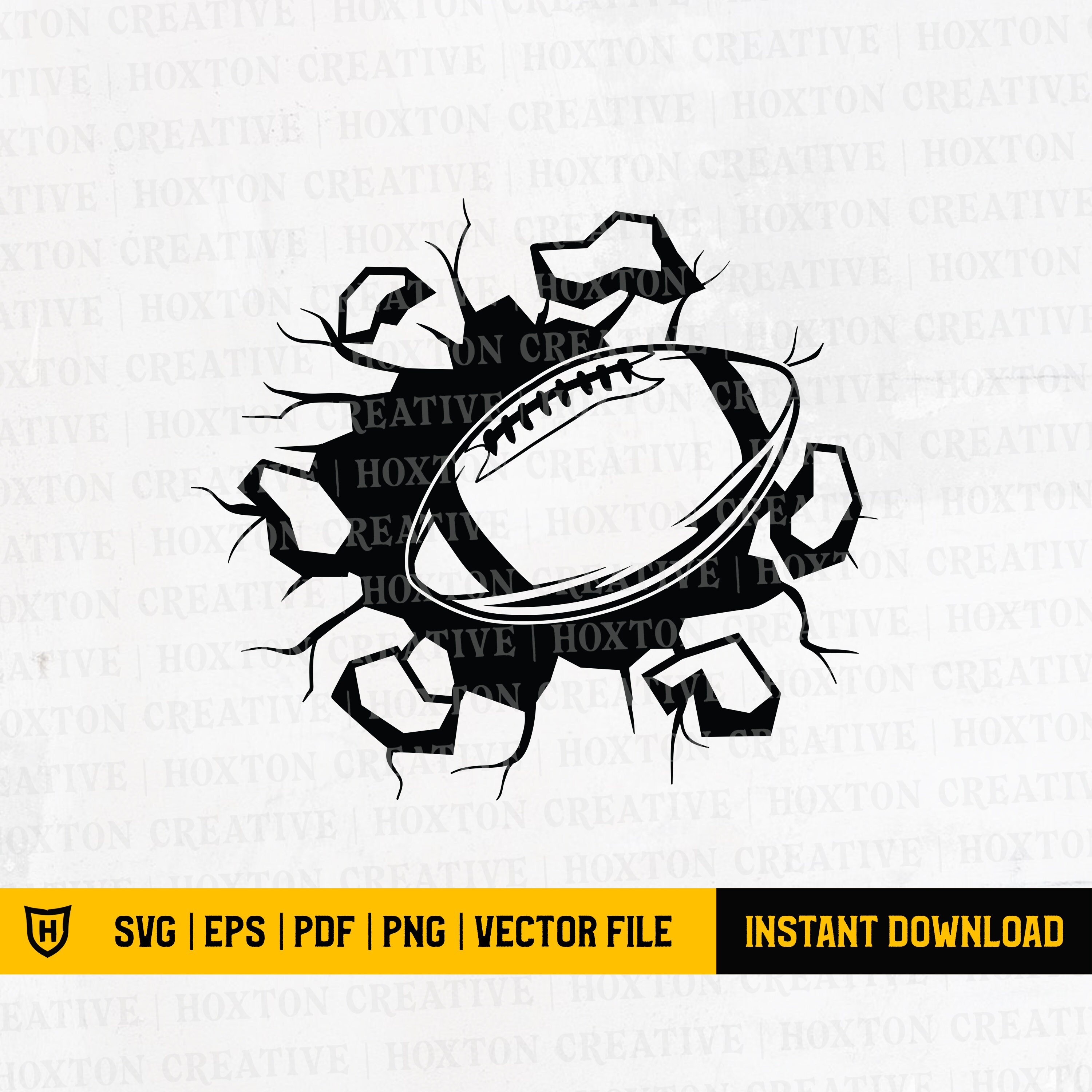 Smashing Football Svg File | Football Svg | Football Clipart | Football ...