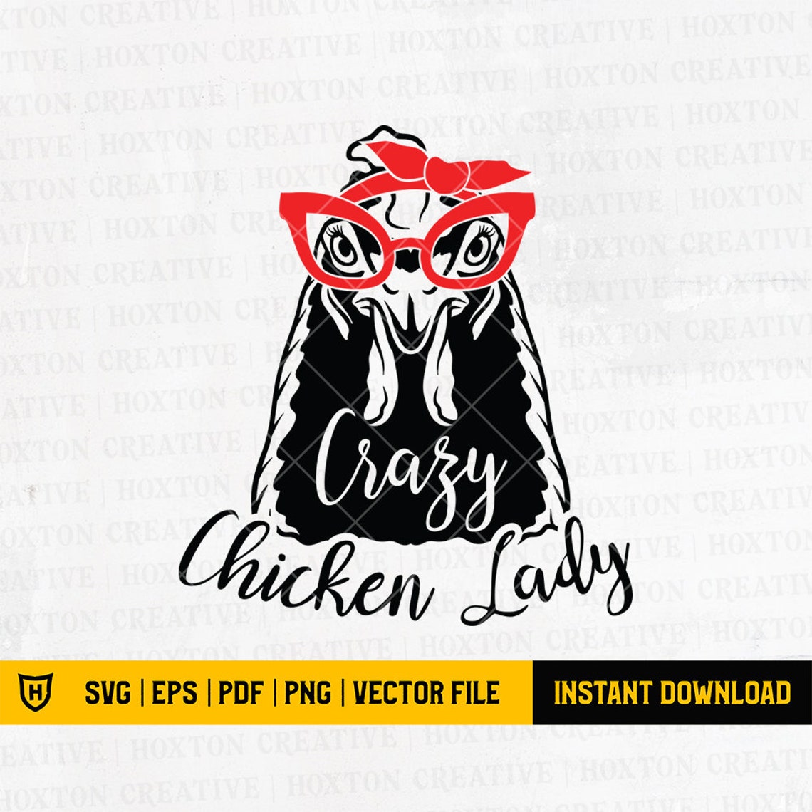Crazy Chicken Lady Svg File Chicken Svg Polish Chicken Svg | Etsy