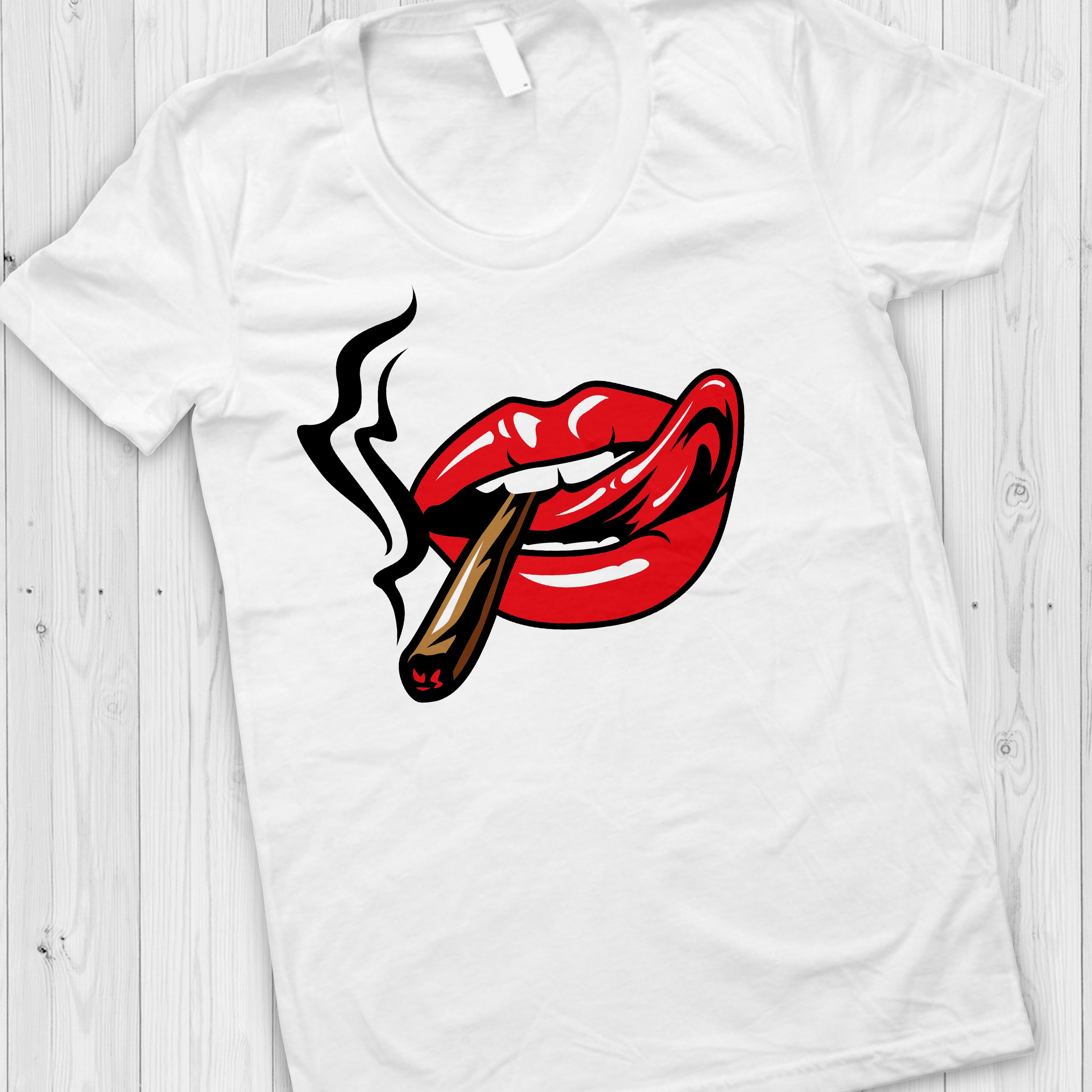 Lips Smoking Joint Dopelife Svg File Red Lips Dripping - Etsy Canada