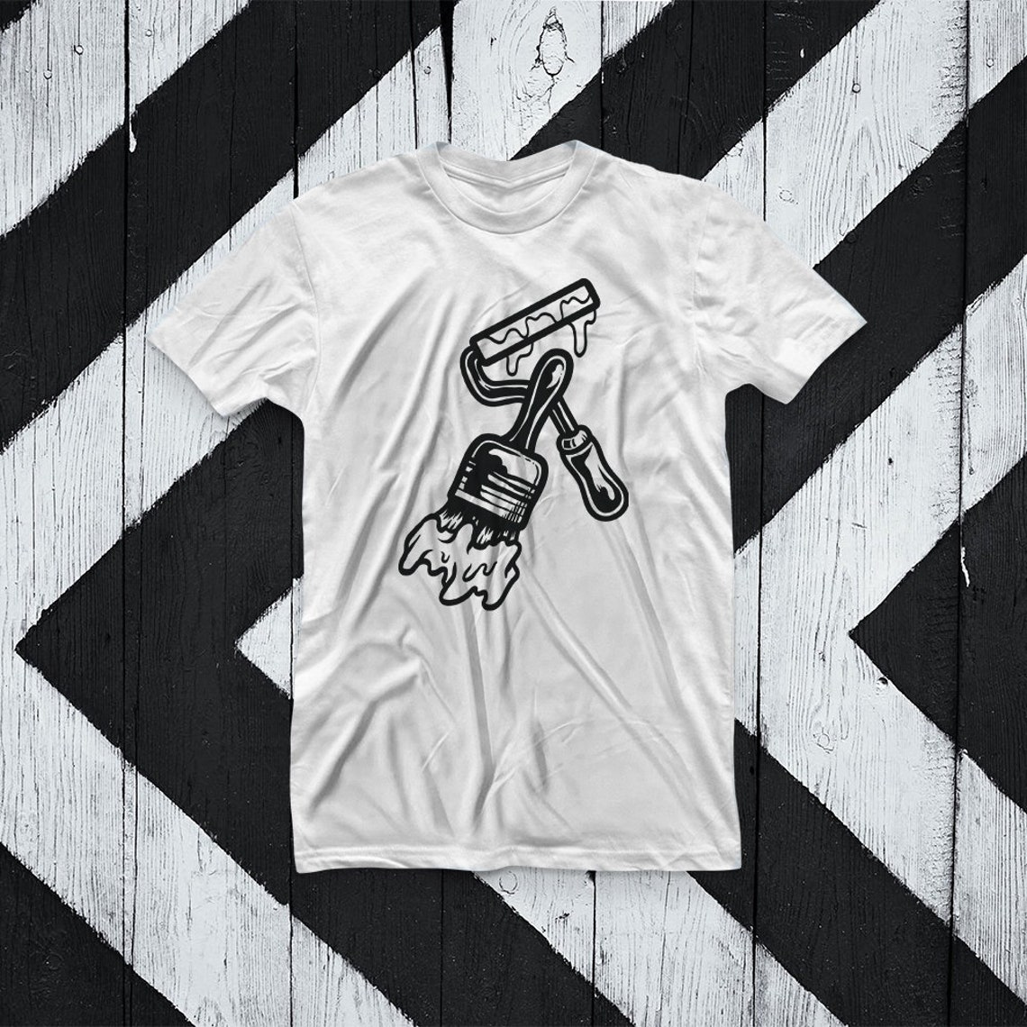 Paint Brush Svg File Painter Work Svg Paint Brush Roller - Etsy