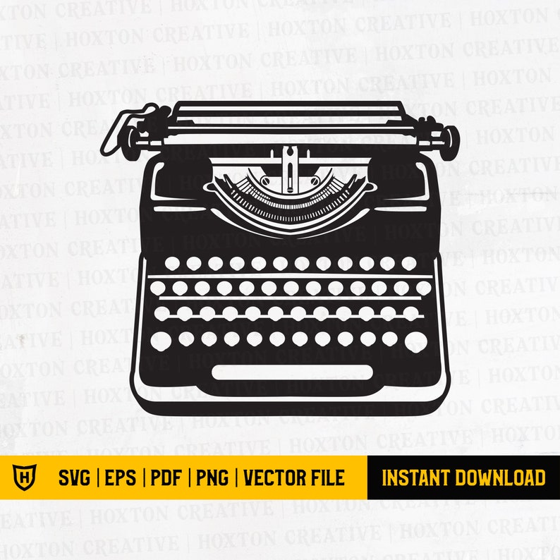 Writer Typewriter Svg Typewriting Svg Typing Author Svg - Etsy