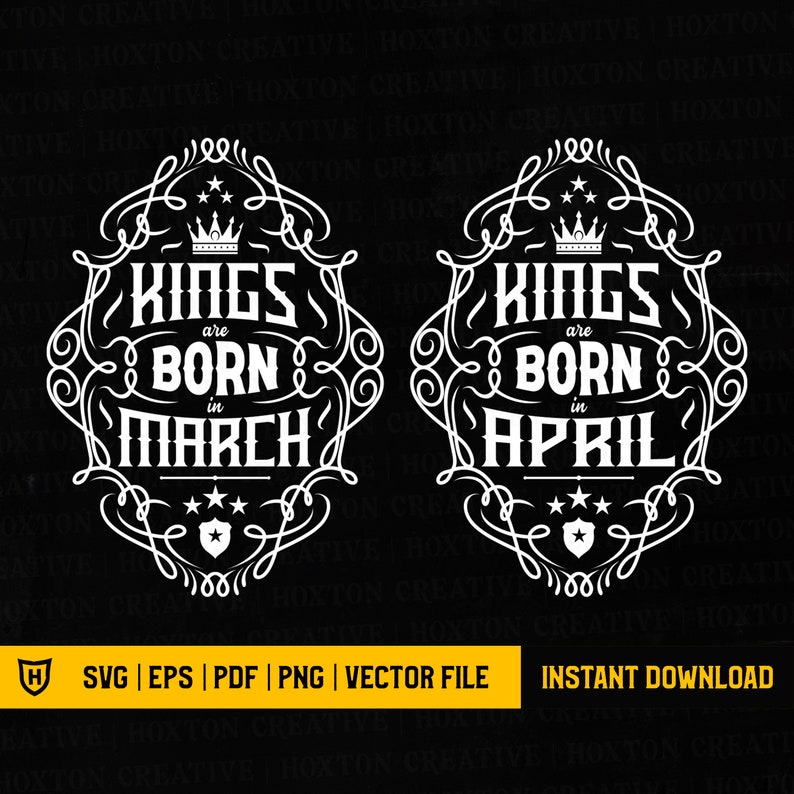 Kings Are Born in January February March April May June July | Etsy