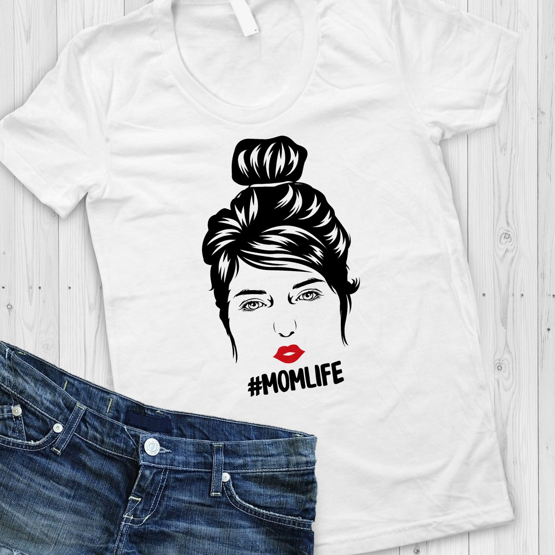 Mom Life Svg Mom Life Shirt Mama Svg Woman Head - Etsy