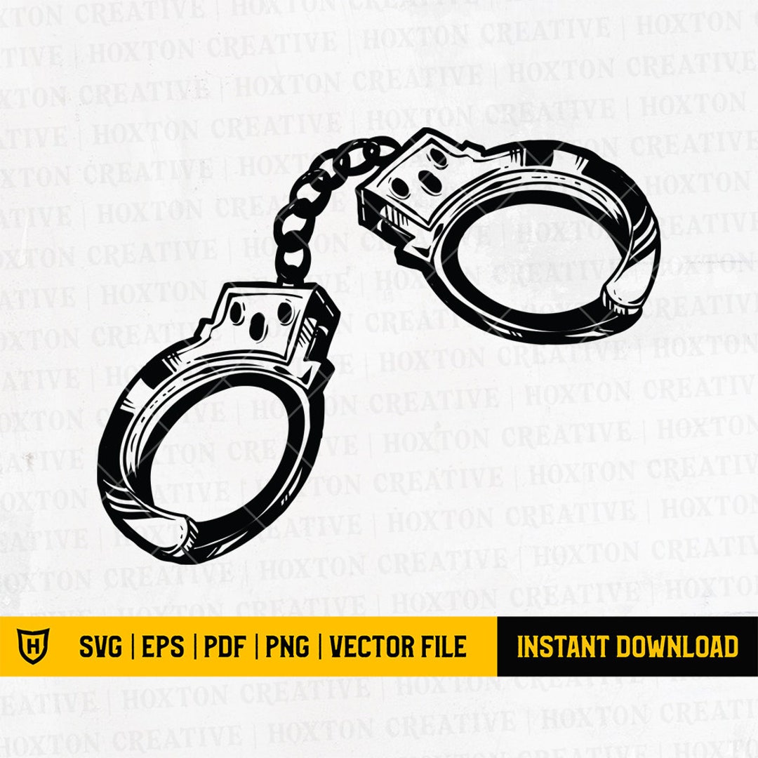 Handcuff Svg File | Police Handcuff Svg | Handcuff Clipart | Police Svg ...