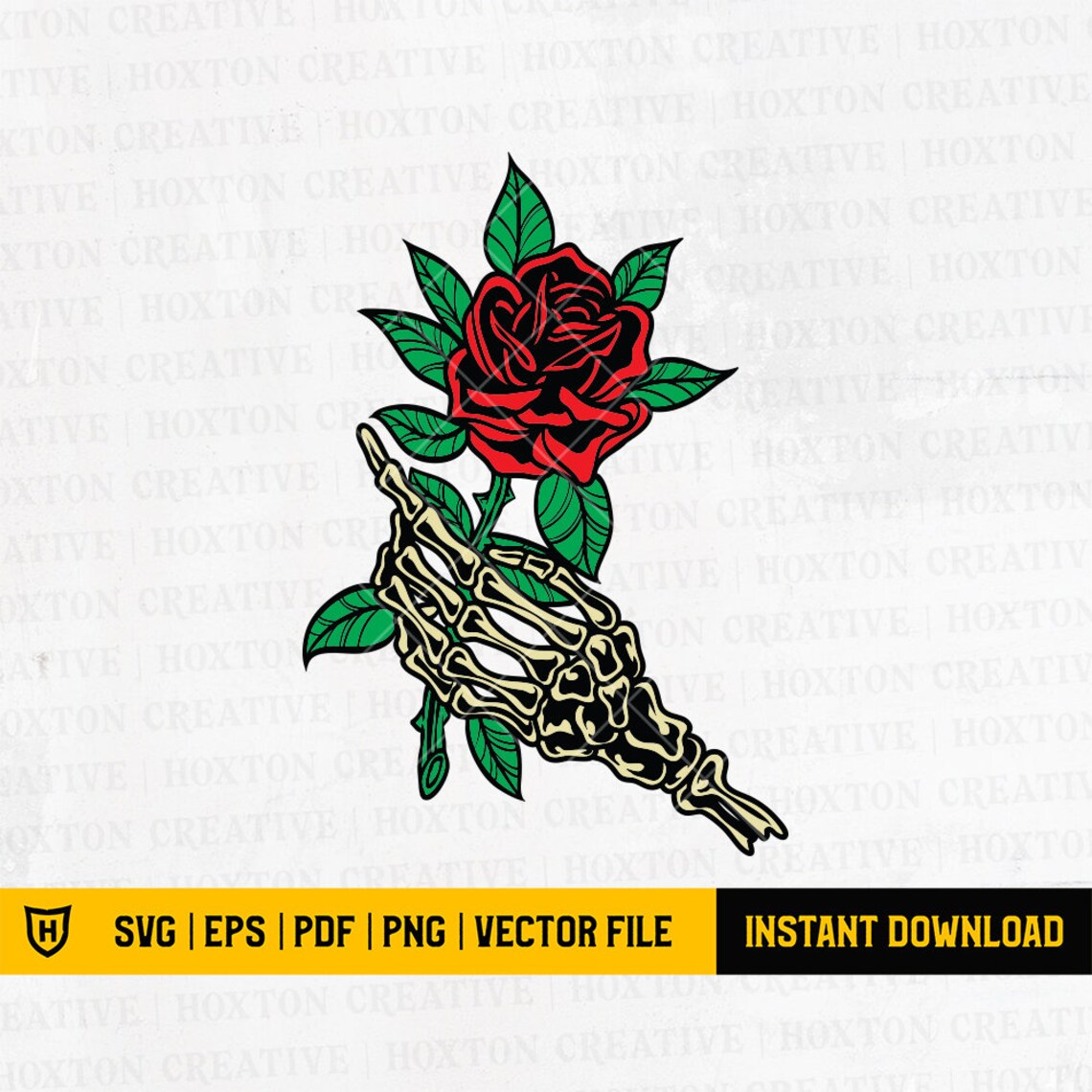 Skeleton Hand Roses Svg File | Hands Death Svg | Tattoo Svg | Rose Svg ...