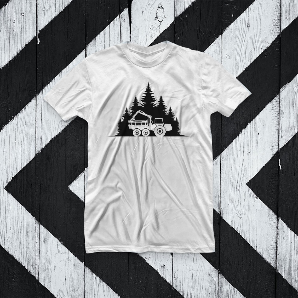 Logging Skidder Svg File | Log Skidder Svg | Forest Logging Svg ...