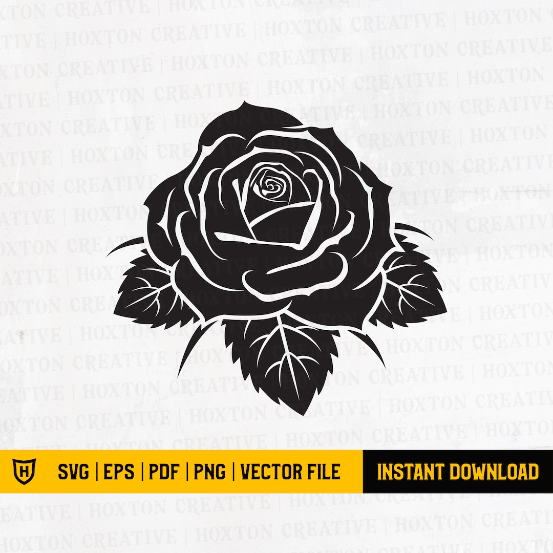 Rose Flower Svg | Rose Svg | Flower Svg | Rose Cut File | Rose Clip Art ...