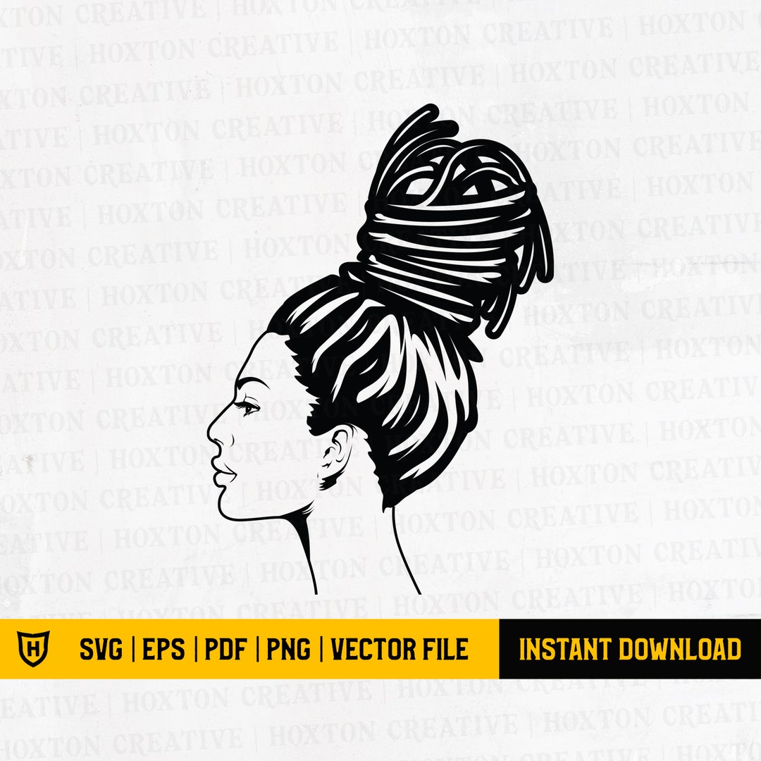 Dreadlocks Black Woman Svg | Dreadlocks Svg | African American Svg ...