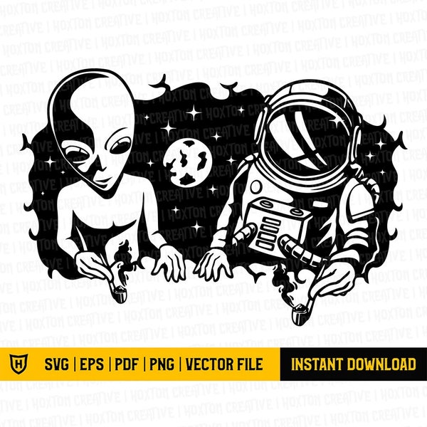 Weed Astronaut Svg - Etsy