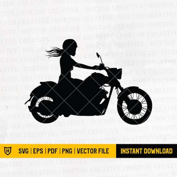 Girl Biker Svg File Biker Svg Biker Cut Files Girl Rider | Etsy