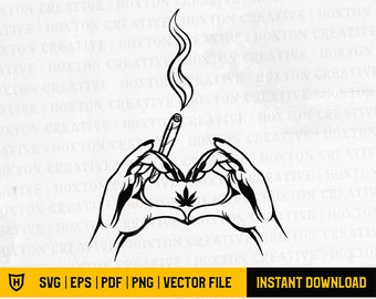 Heart Weed Svg - Etsy