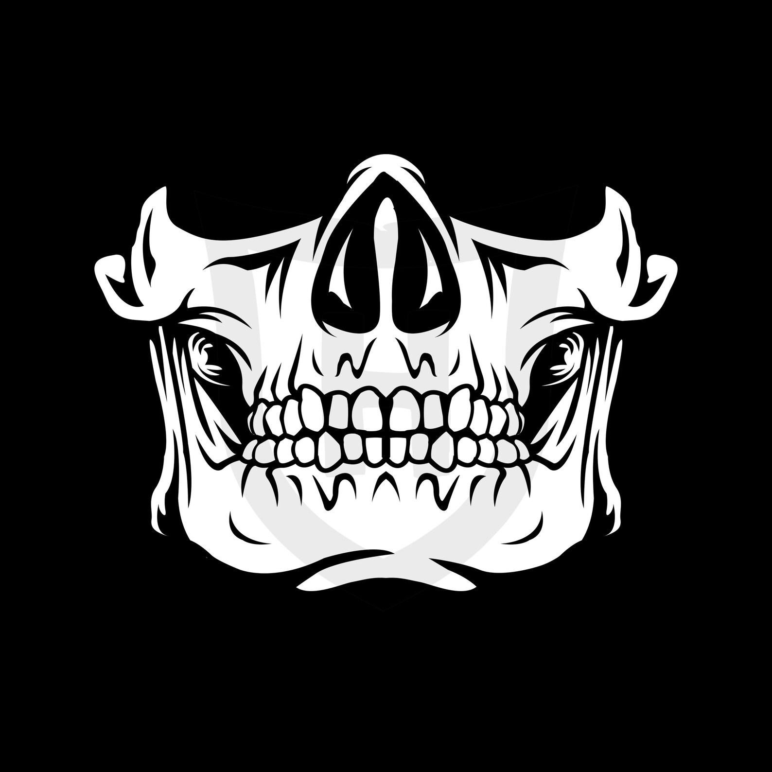 Skull Face Mask Svg | Skull Mask | Skeleton Mask | Funny Face Mask ...