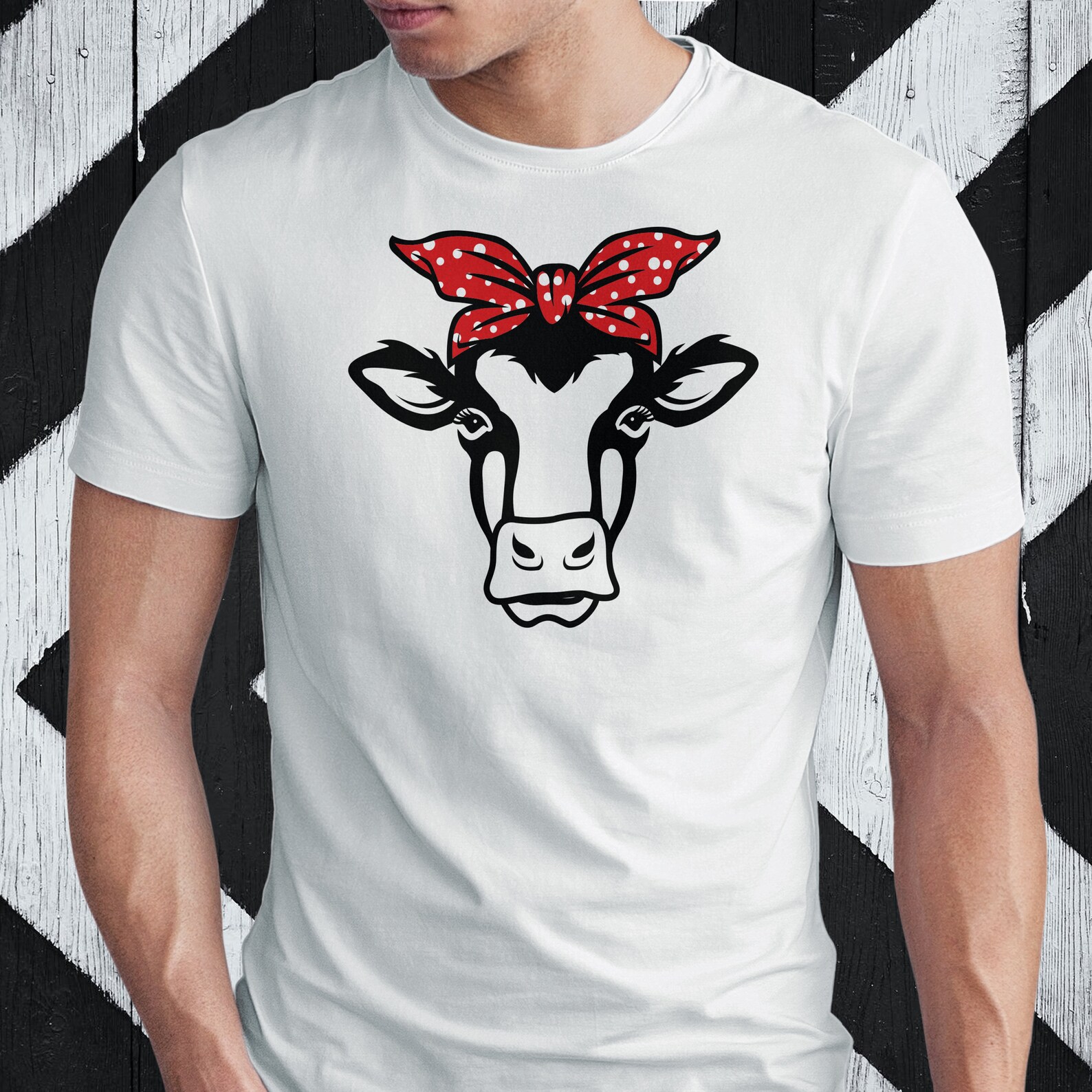 Heifer Cow Bandana SVG | Cow Face Svg | Cow Head Svg | Farm Svg | Farm ...