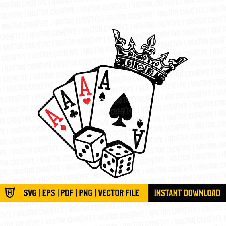 Playing Cards Svg File | Poker Cards Svg | Aces Svg | Royal Flush Cards ...