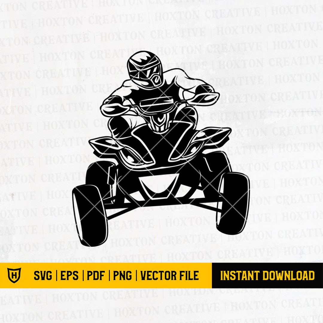 4 Wheeler Svg File | ATV Svg | Atv Clipart | Quad Riding Svg | Four ...