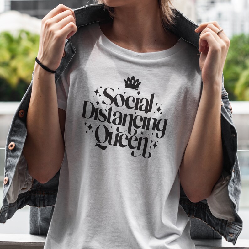 Social Distancing Queen Svg Social Distancing Svg Queen | Etsy