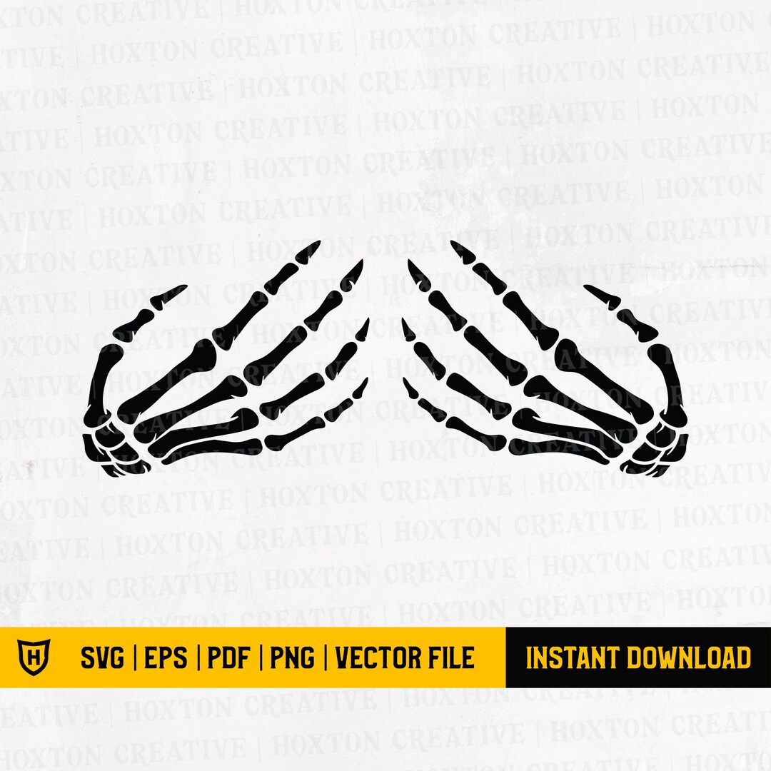 Skeleton Hands Svg | Skeleton Svg | Hand Svg | Skull Hand Svg | Cutting ...