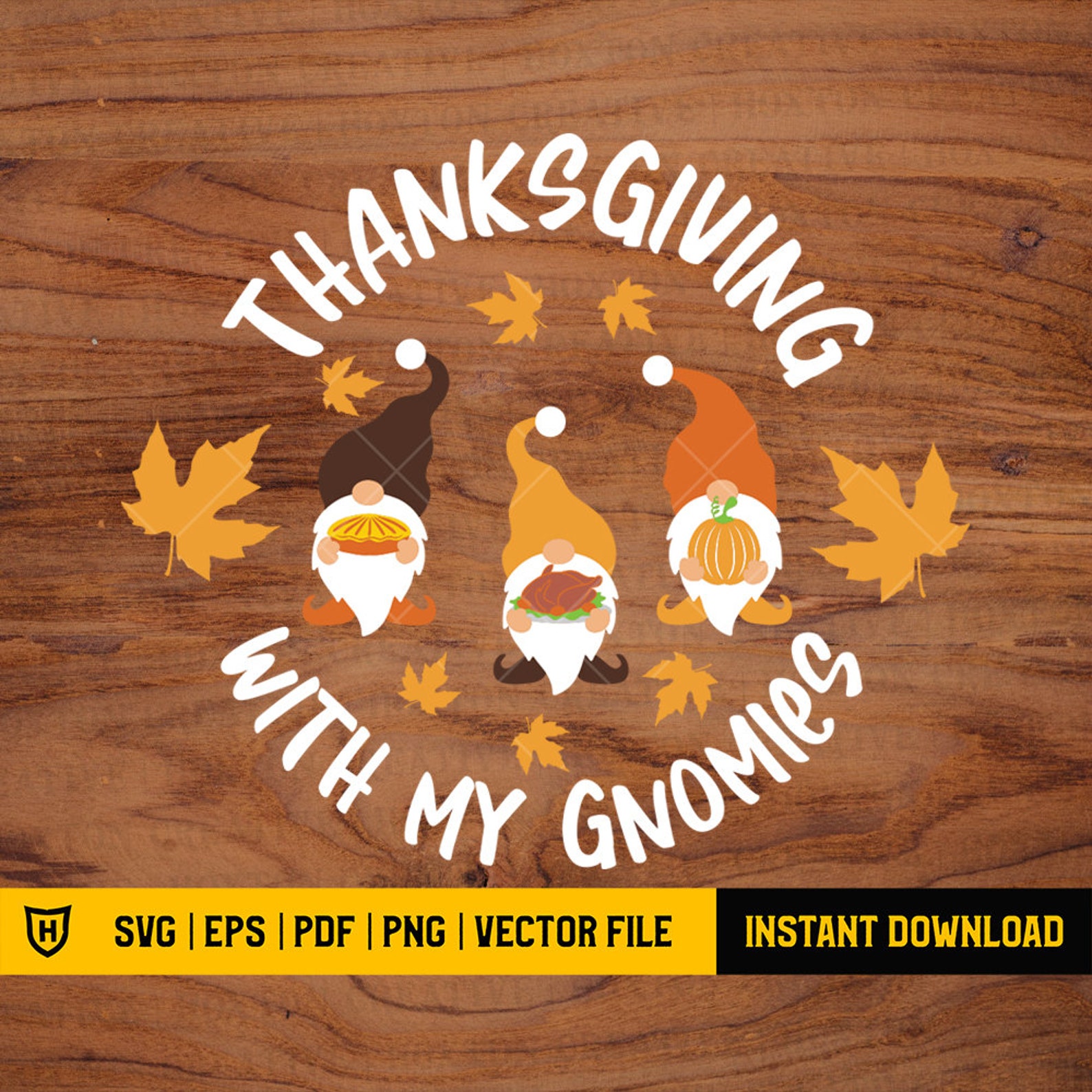 Thanksgiving With My Gnomies Svg Thankful Svg Kids - Etsy