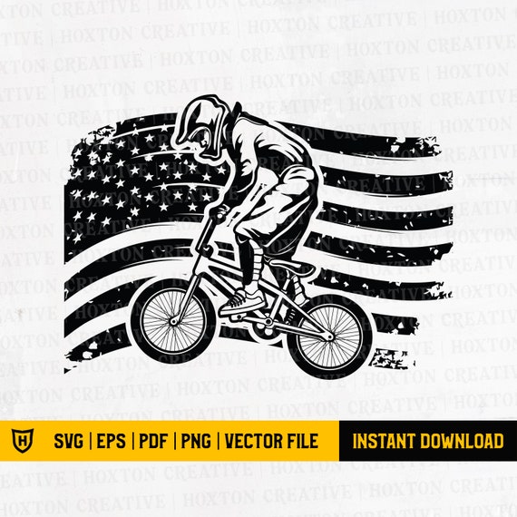 USA Bicycle Racing Svg BMX Svg Racer Extreme Sport Svg - Etsy