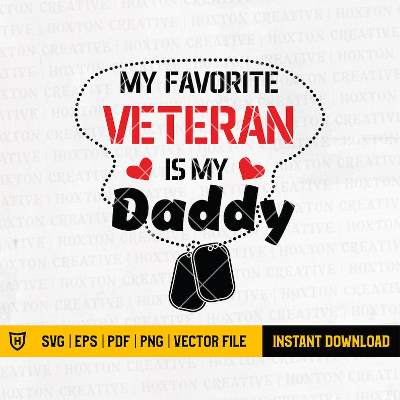 Veteran Dad Svg File | Military Svg | Hero Svg | Dog Tags Svg ...