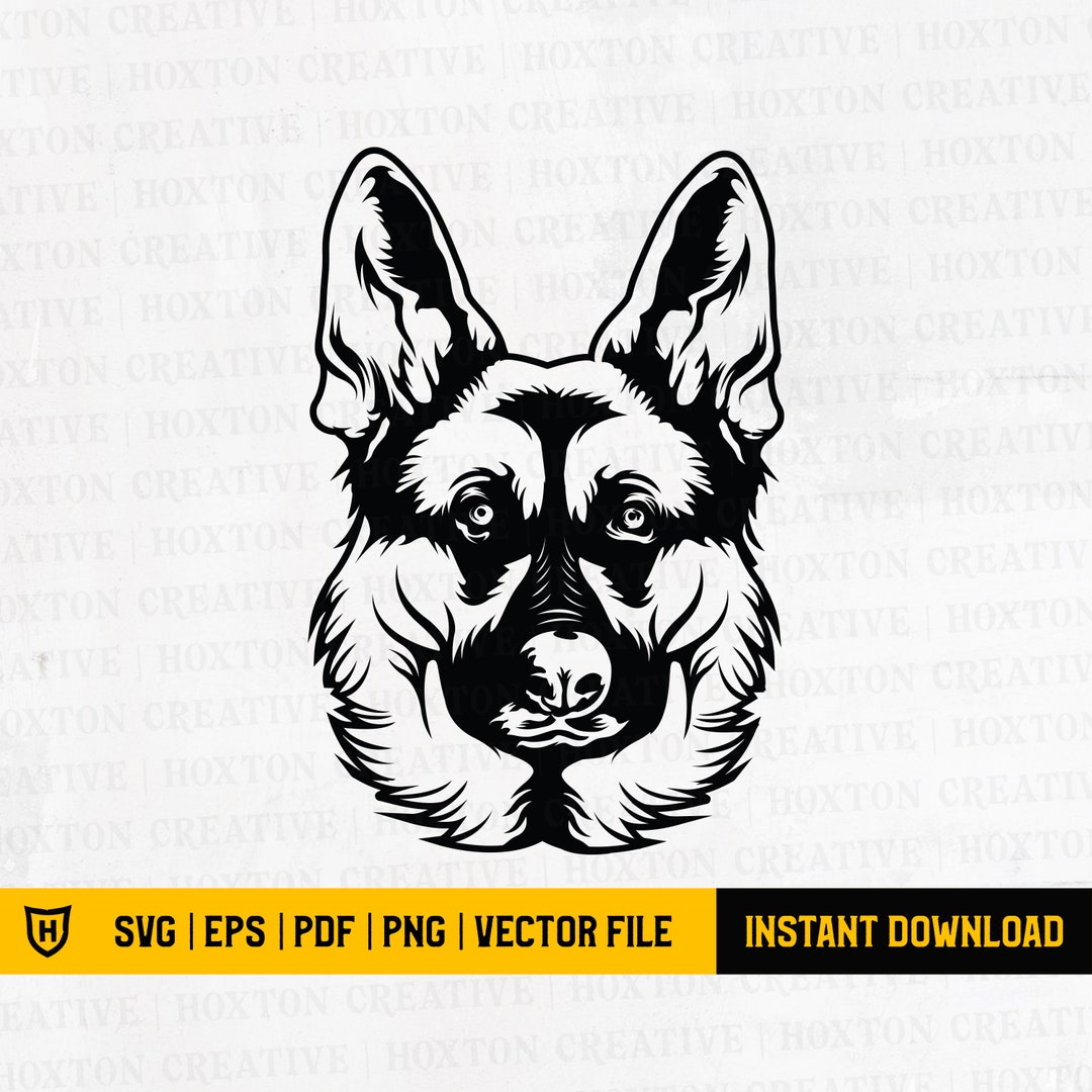 German Shepherd Svg | Peeking Smiling Dog Breed | K-9 Pet Police Cop ...