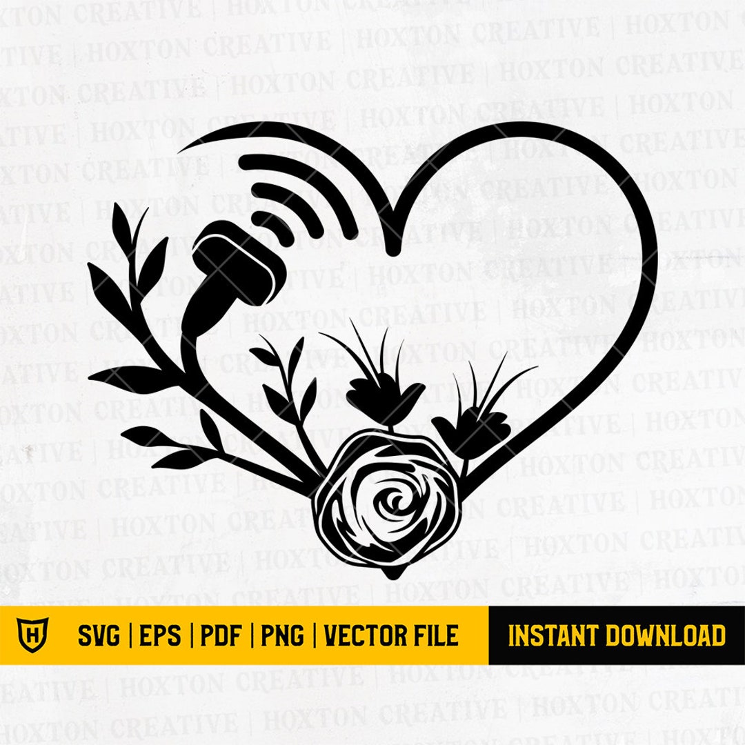 Ultrasound Tech Svg File | Ultrasound Probe Floral Heart Svg ...