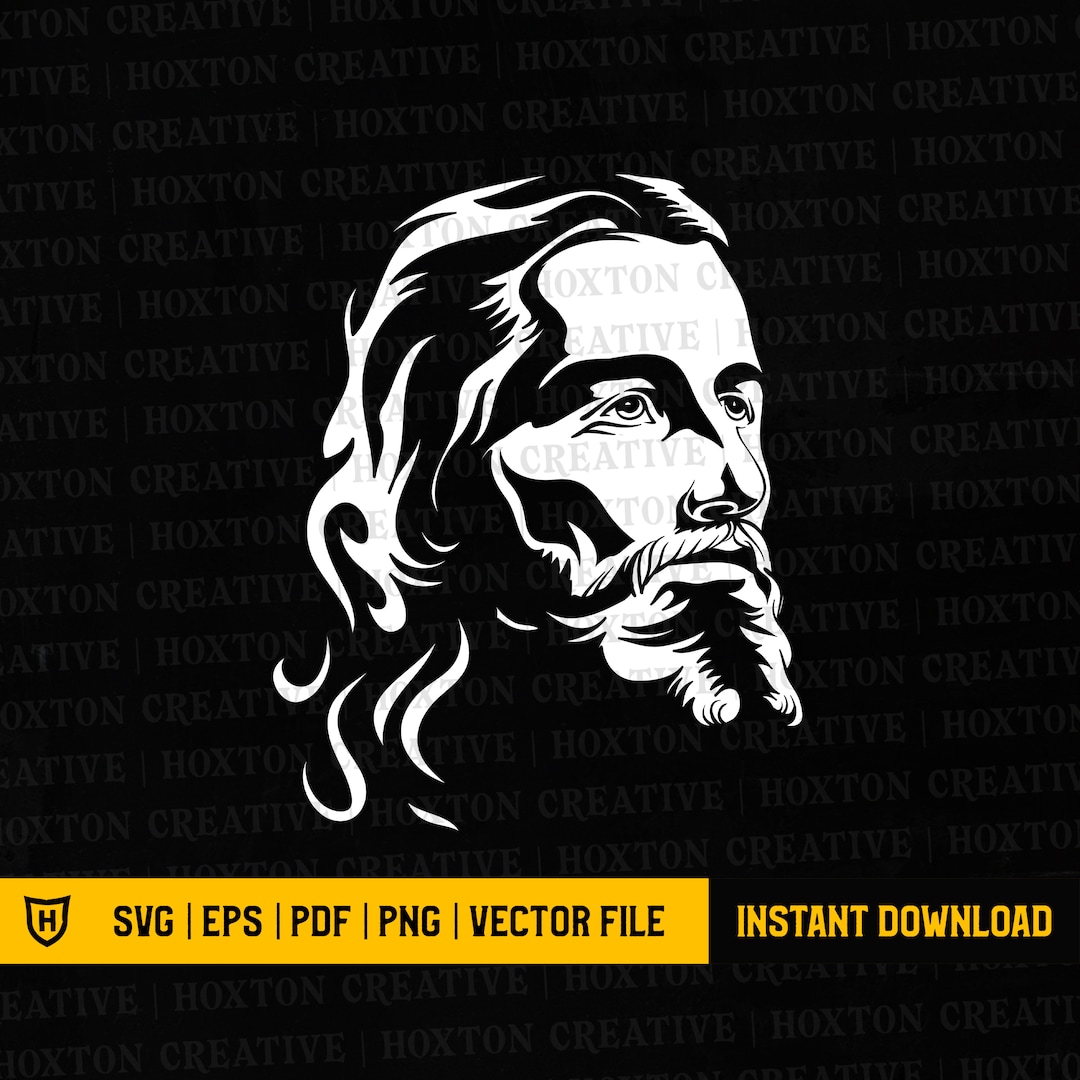 Jesus Face Svg | Jesus Christ Svg | Christian Svg | Catholic Svg ...