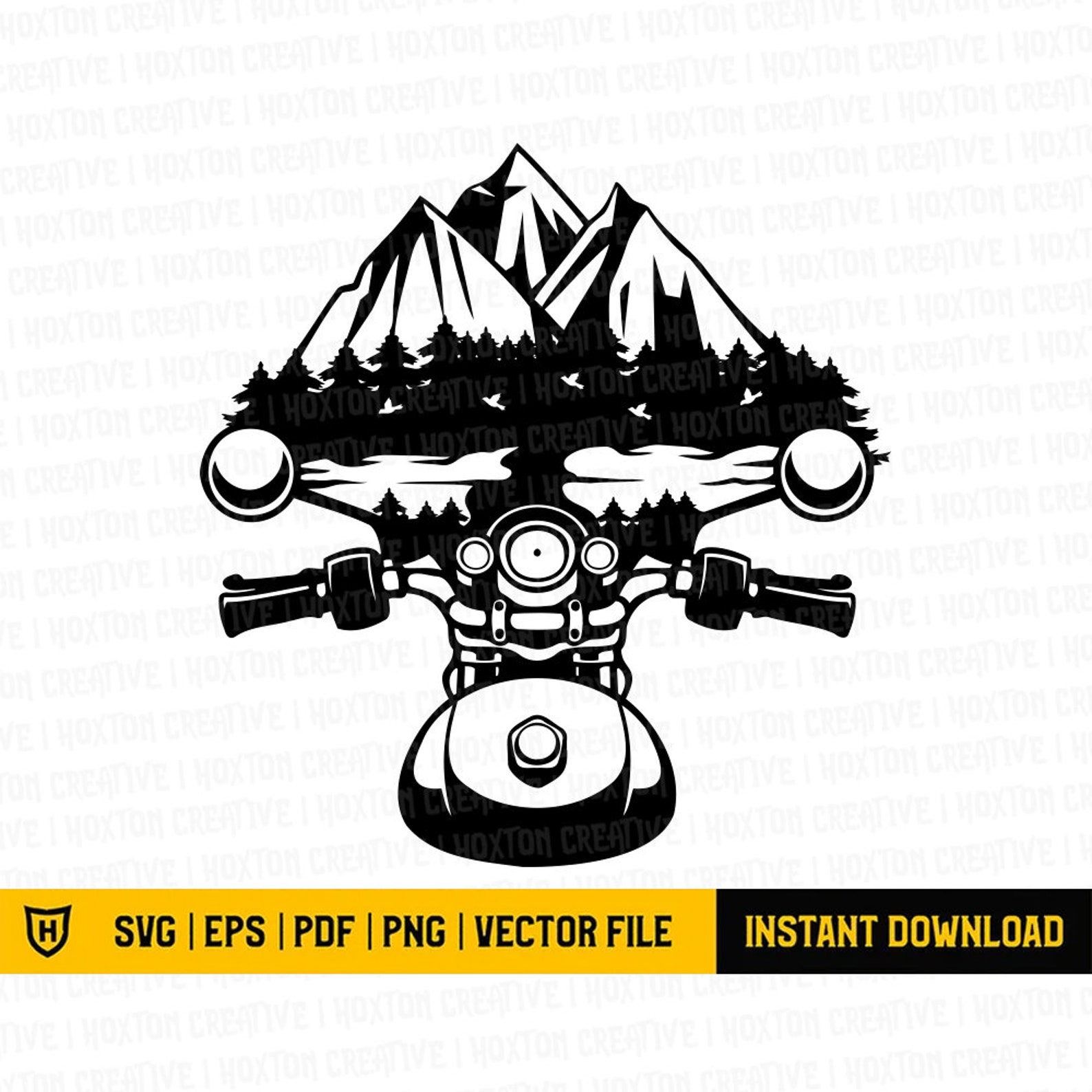 Rider Svg Biker Mountain Svg Mountain Scene Svg Riding Motorcycle Svg ...
