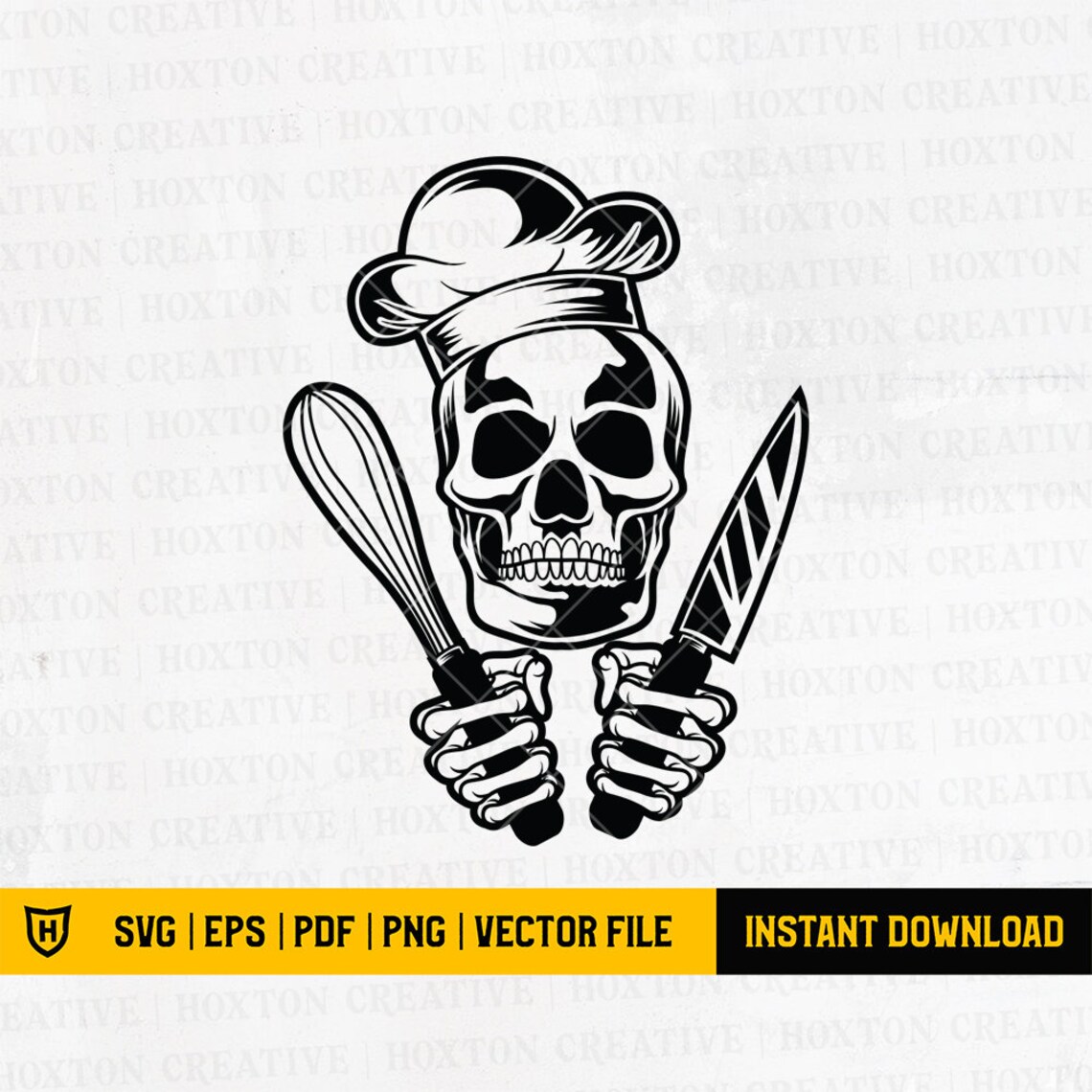 Chef Skull Svg File Master Chef Svg Chef Clipart Chef - Etsy