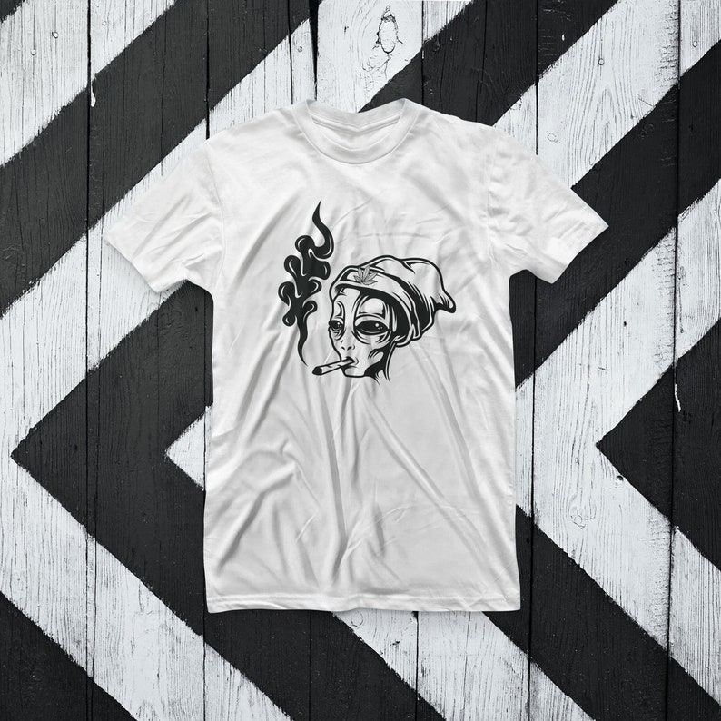 Cannabis Alien Svg Alien Smoking Joint Svg Blunt Weed Svg - Etsy