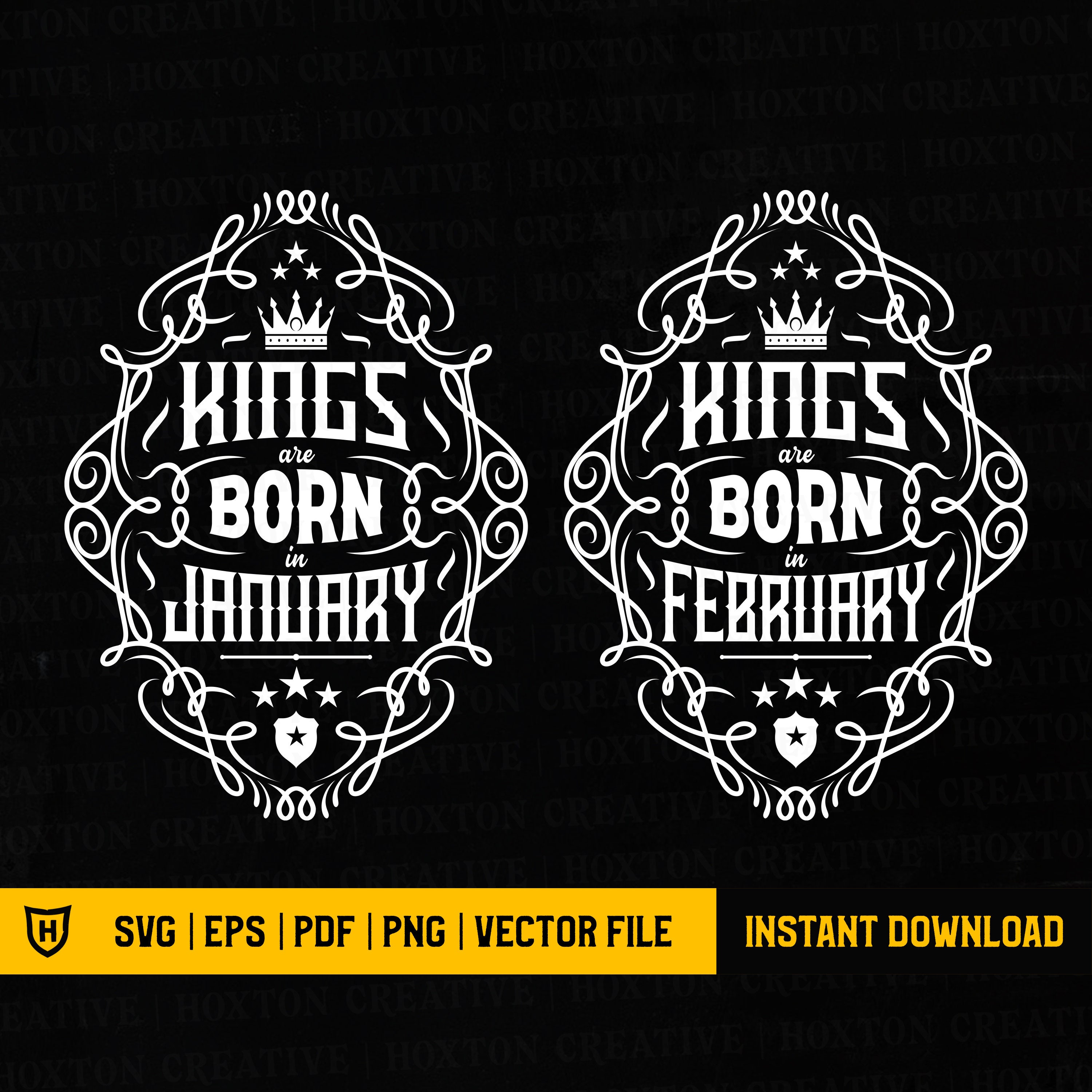 Kings Are Born in January February March April May June July | Etsy