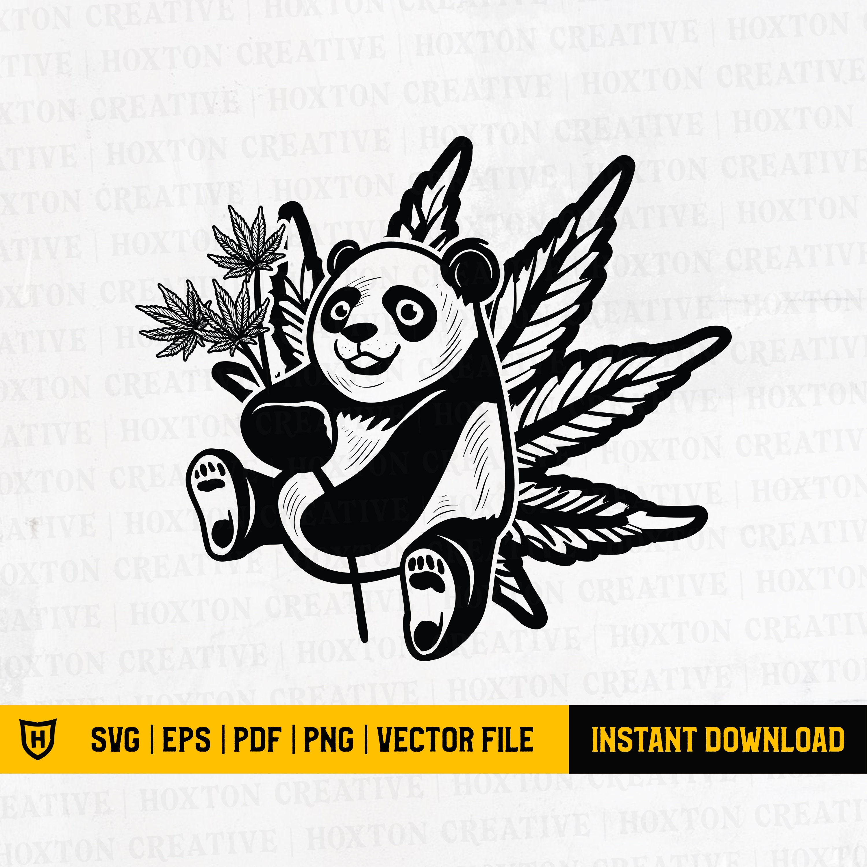 Panda Cannabis Svg Rasta Panda Panda Svg Cute Panda Svg | Etsy