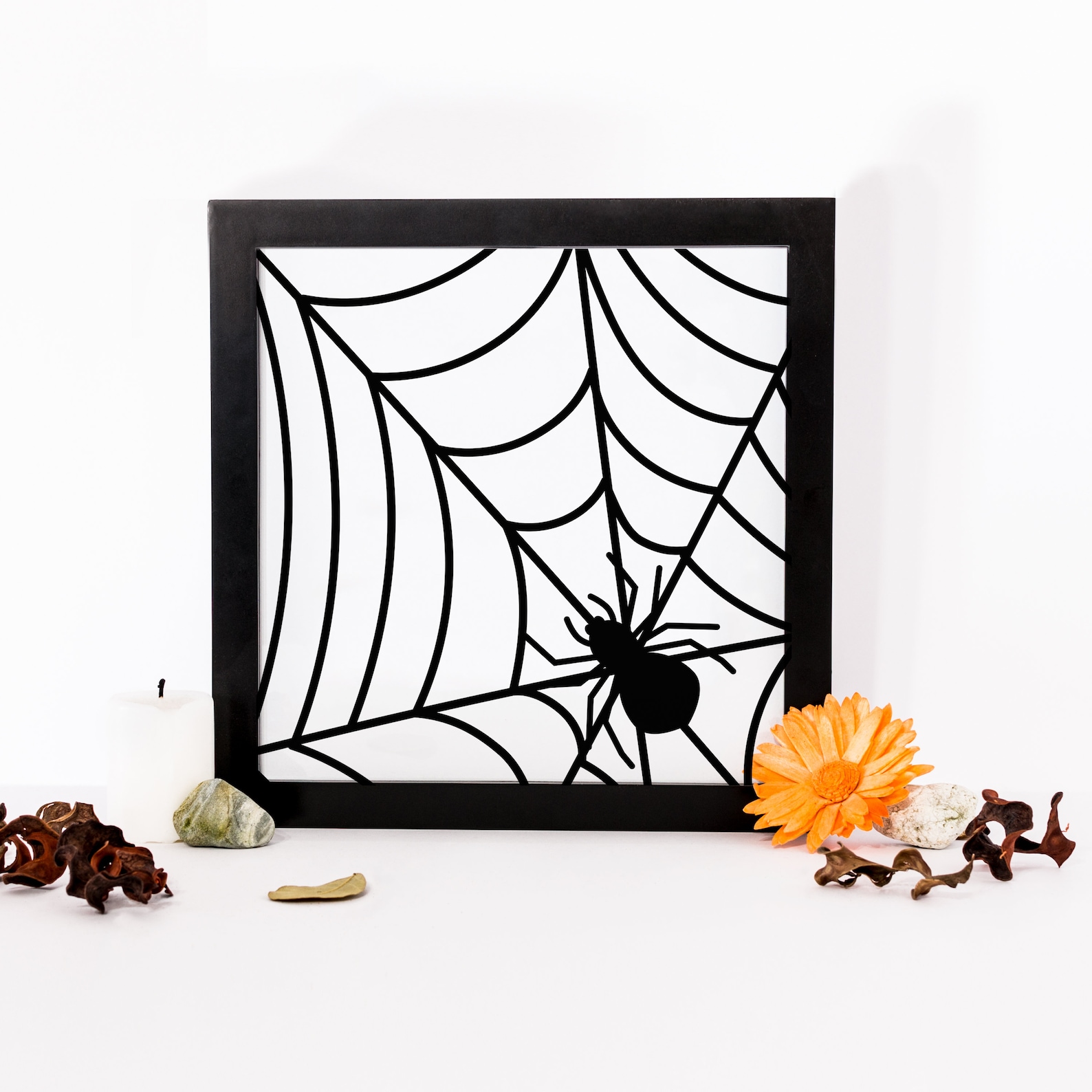 Spider Frame Template Svg Spider Frame Halloween - Etsy