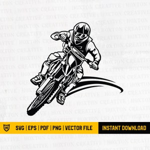 Motorcross Svg | Motorcycle Racing Svg | Dirt Bike Racing Svg | Extreme ...