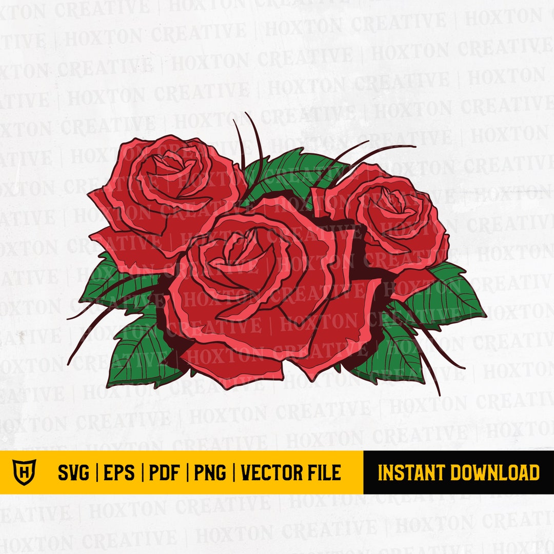 Red Rose Svg | Red Roses Svg | Rose Svg | Rose Clipart | Flower Svg ...